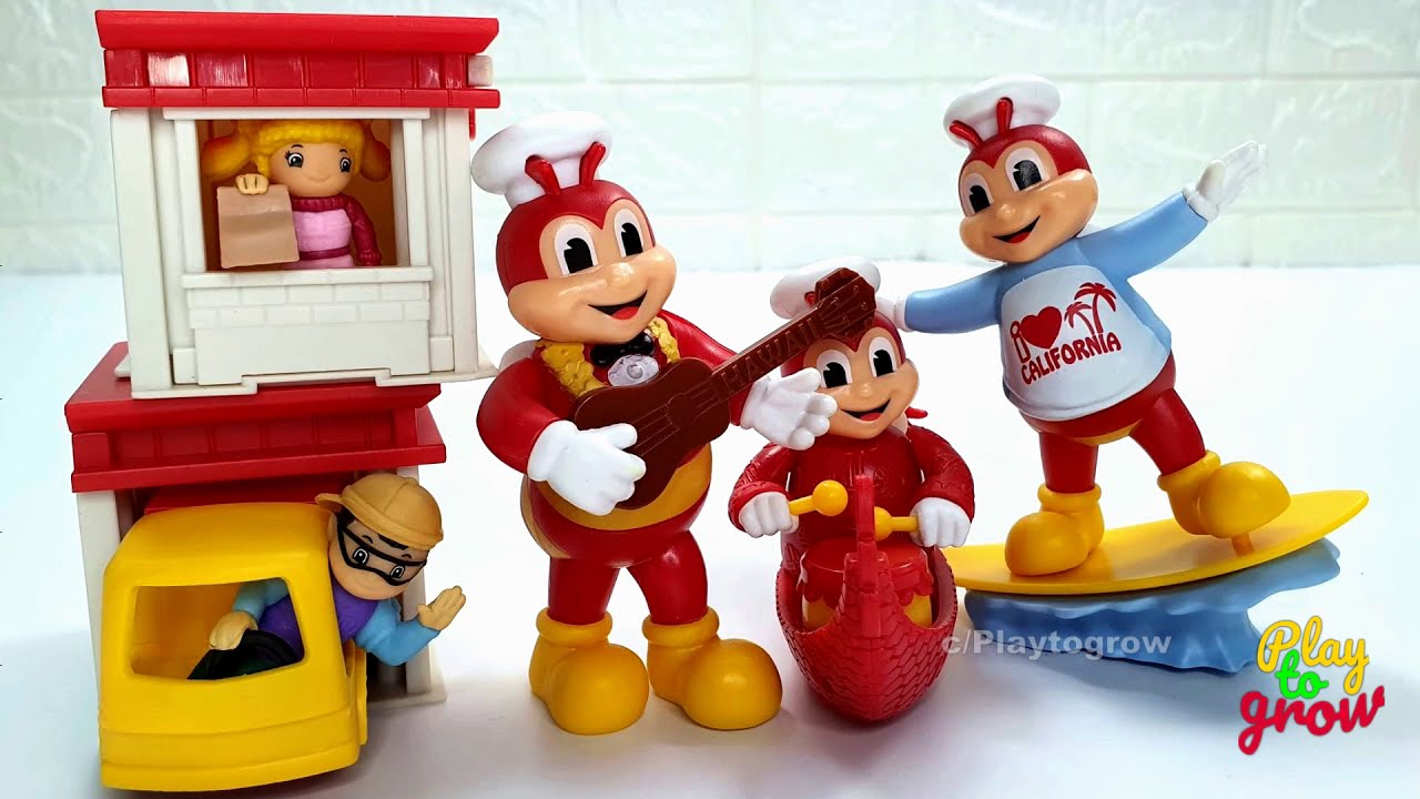 Mở đồ chơi Jollibee/ Open Jollibee toys / Play to grow - YouTube