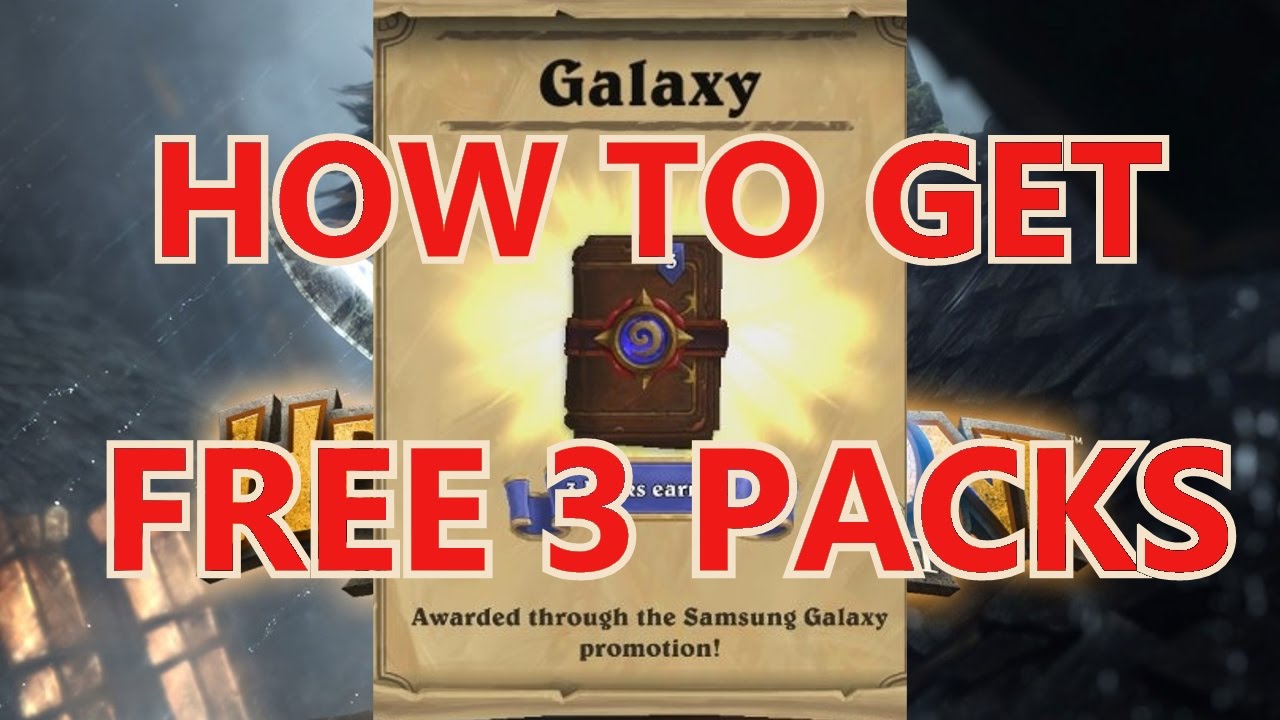 HEARTHSTONE : HOW TO GET FREE 3 PACK - YouTube
