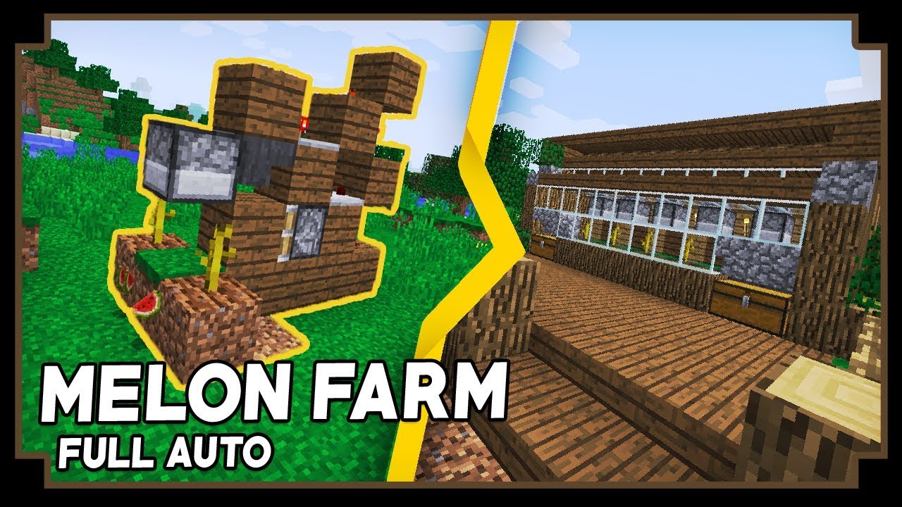 CARA MEMBUAT MELON FARM FULL AUTO - Minecraft Tutorial - YouTube