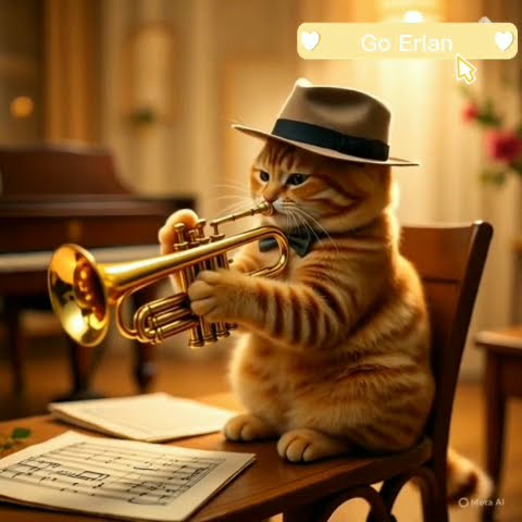 Cat play trumpet#catlovers#shorts#trumpet - YouTube