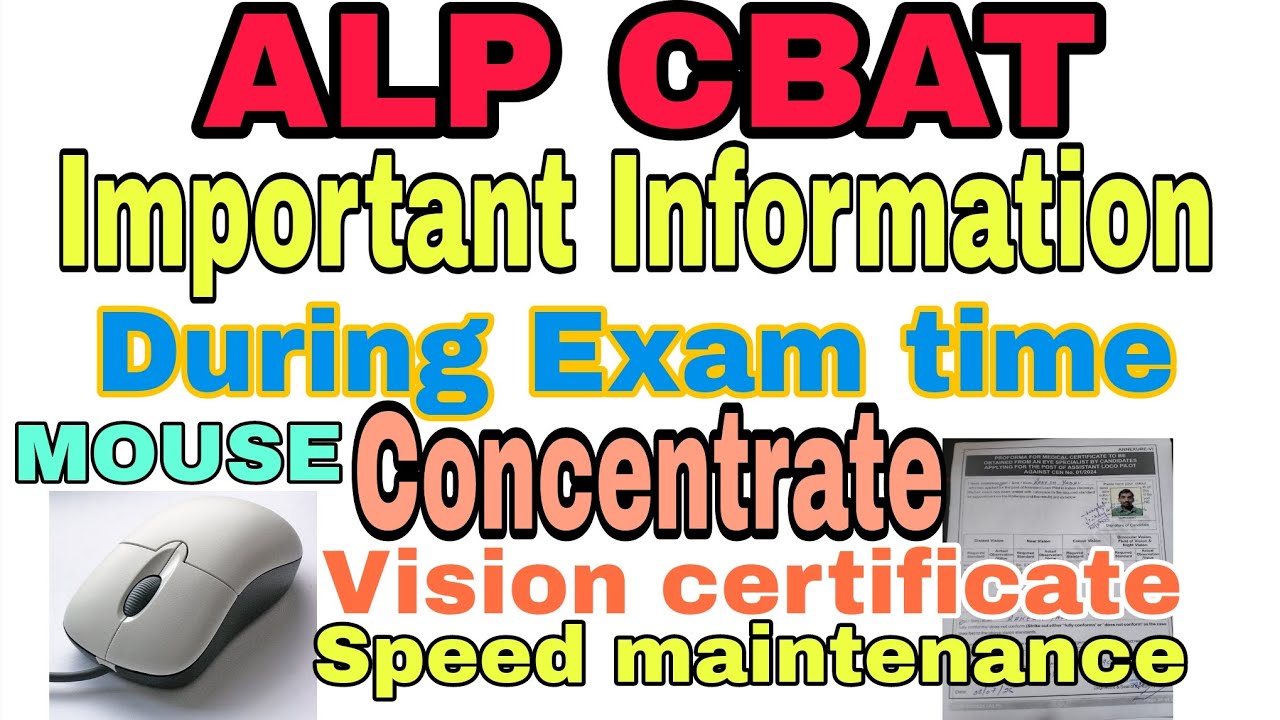 ALP CBAT EXAM IMPORTANT INFORMATION / एग्ज़ाम से पहले देख लो # ...