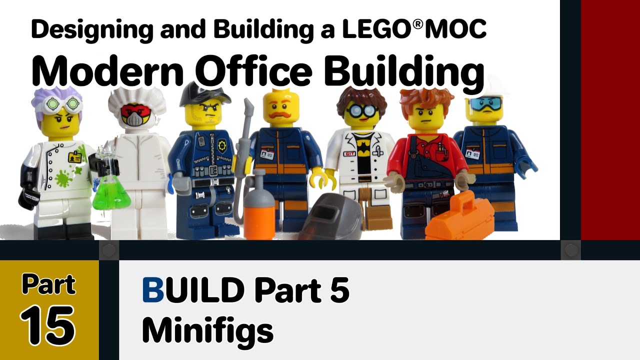 LEGO Modern Office Building Modular MOC | Part 15 : Adding Minifigures ...