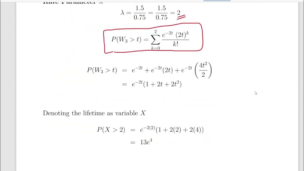 Gamma Distribution - Worked Example (Repair Time) - YouTube