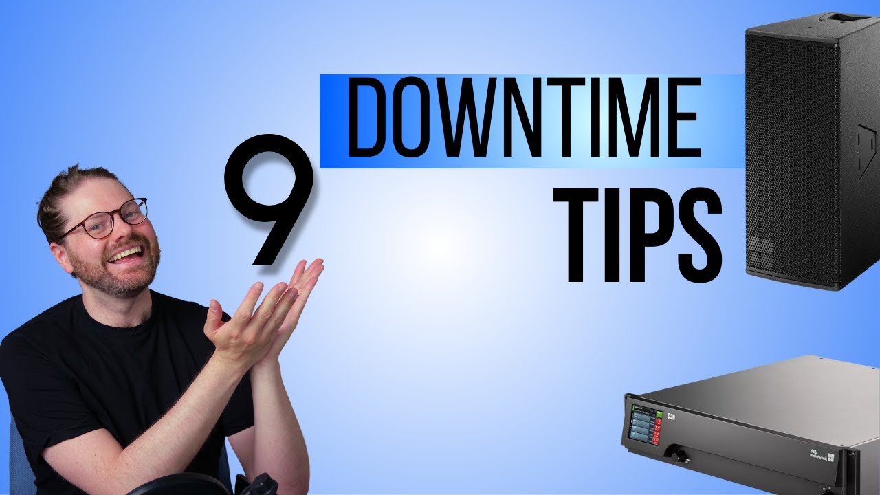 What to do with downtime for sound engineers - YouTube