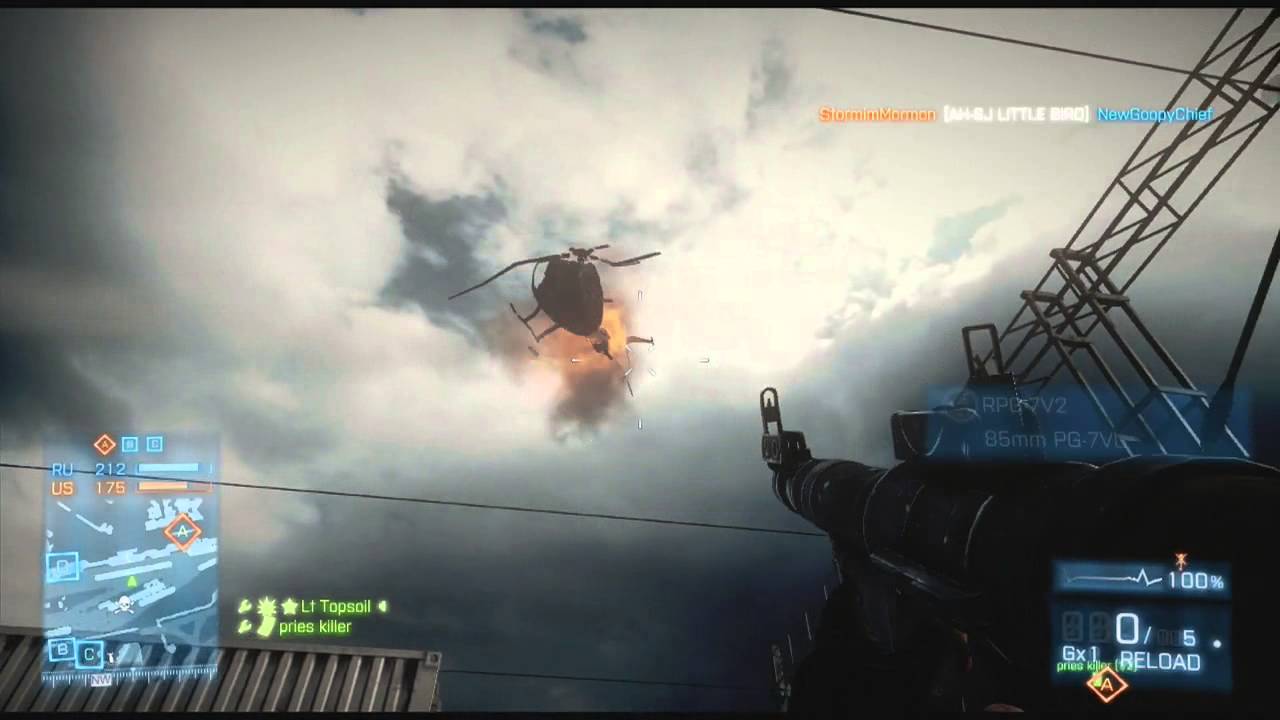 Shooting Down Helicopters in BF3 - YouTube