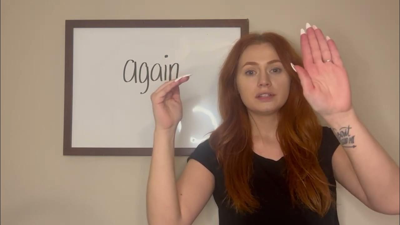 Again - ASL (American sign language) - YouTube