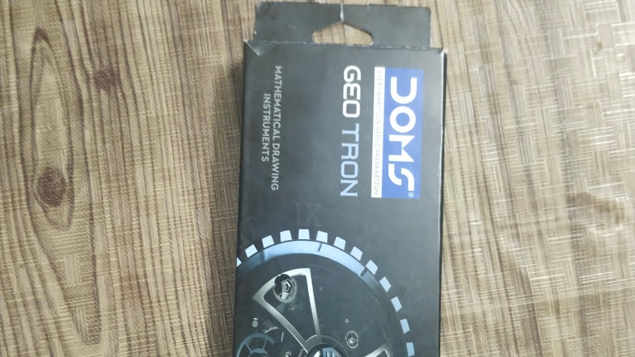 Doms geotron geometry box #ytvidio #unboxing #stationery - YouTube