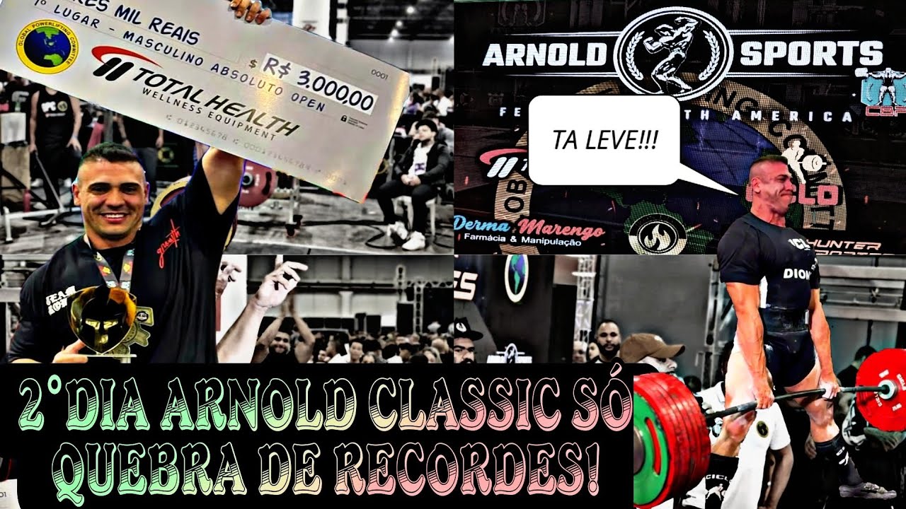 DIONE QUEBRA O RECORDE DE 400 KG NO LEVANTAMENTO TERRA, ARNOLD CLASSIC 2025!!! - YouTube