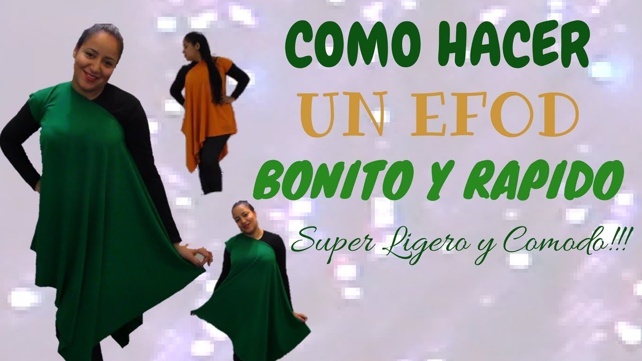 COMO HACER UN EFOD RAPIDO para danzar - YouTube