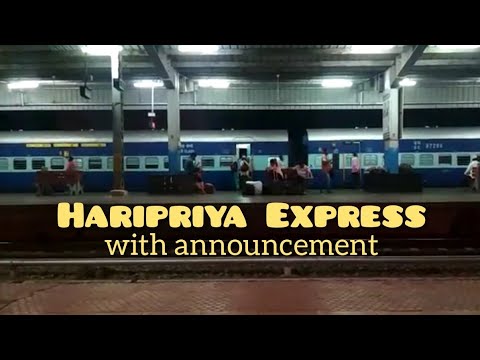 Haripriya express arriving & departing at Kadapa - YouTube