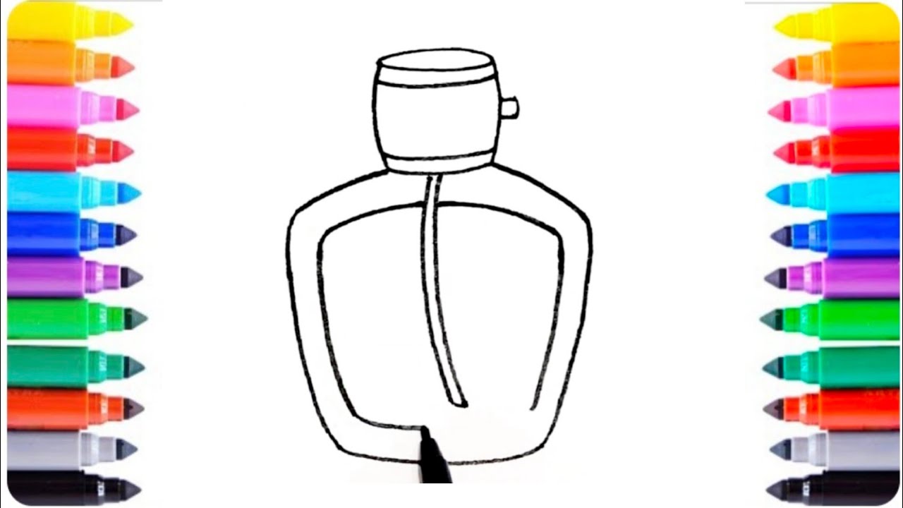 How to draw a Cute Perfume Bottle - YouTube