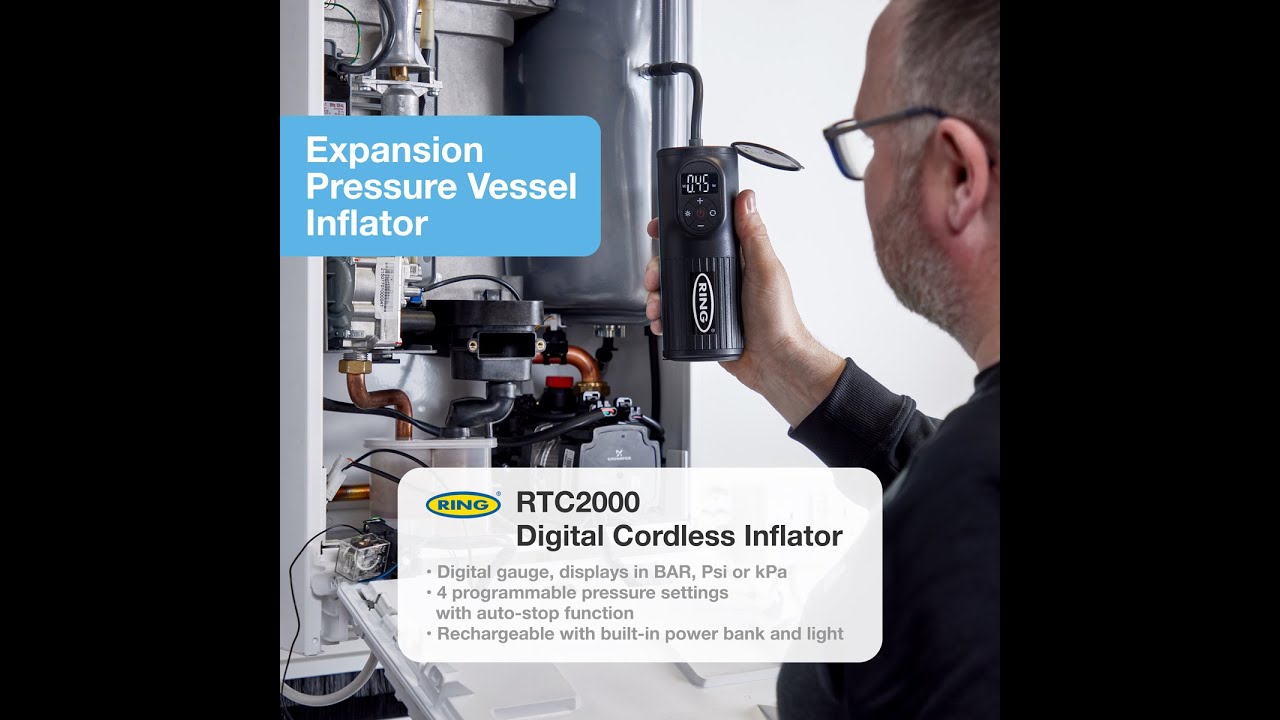 Ring's RTC2000 Tyre Inflator Perfect Air Compressor for Gas Engineers ...