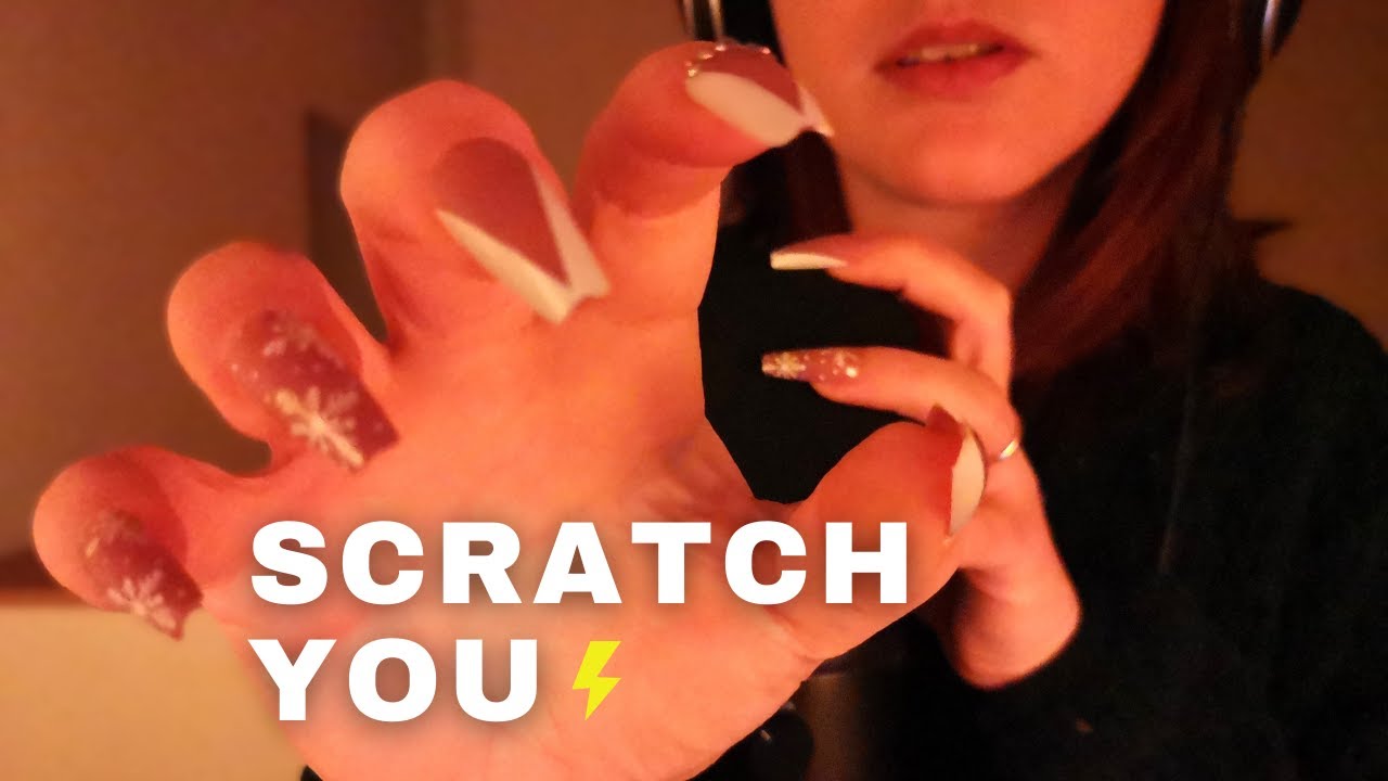 ASMR - SCRATCHING YOU to sleep(FAST AND INTENSE, Saying Scratch, Close ...