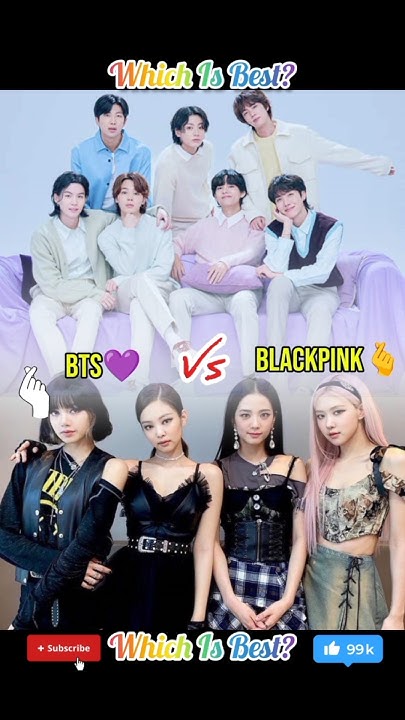 BTS VS BLACKPINK 💜🫰 #btsarmy #btsshorts #viralshort #trending #blackpink #shorts #popular # ...