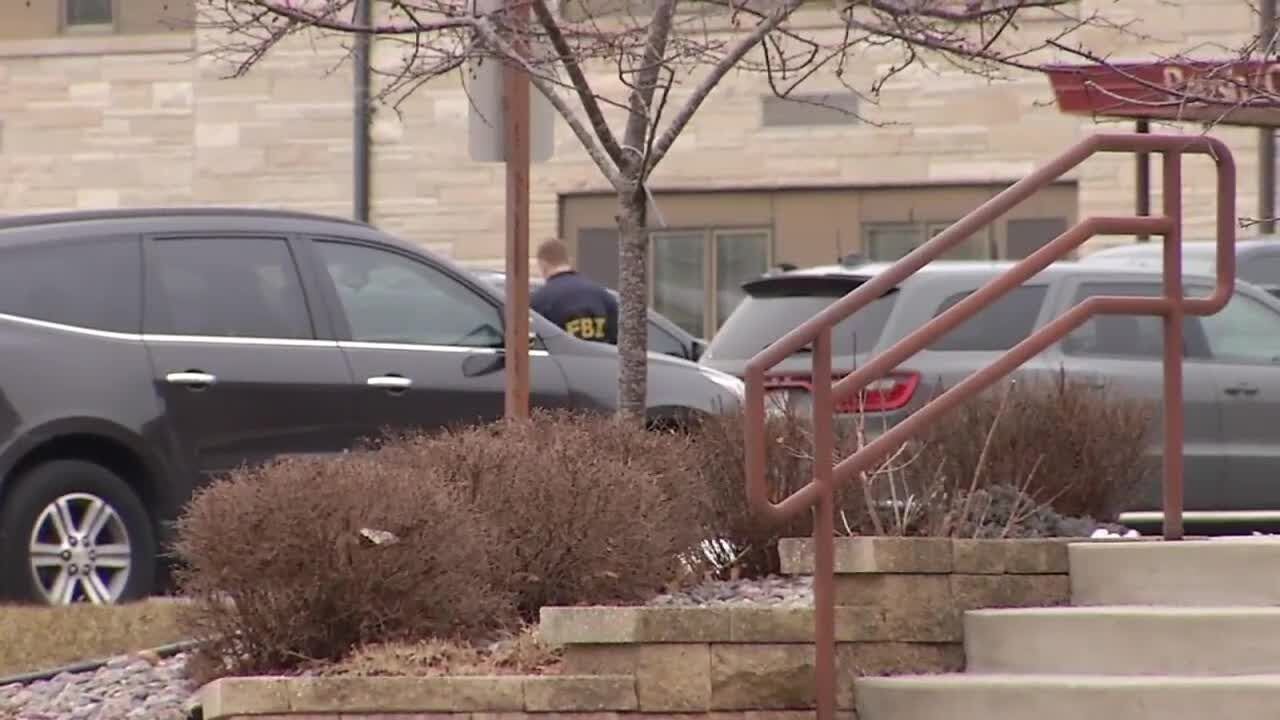 RAW: FBI, Two Rivers police set up workspace at local church - YouTube