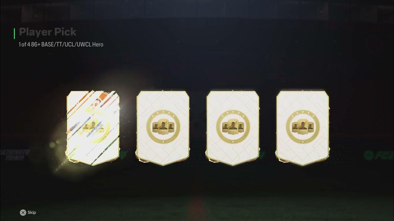 Ea Fc 24 86 Base Triple Threat Ucl And Uwcl Hero Player Pick Youtube