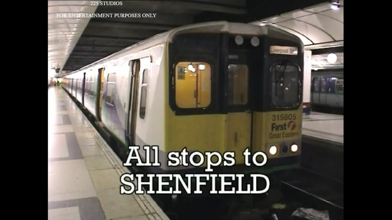 FIRST GREAT EASTERN CLASS 315 LONDON LIVERPOOL STREET TO SHENFIELD ...