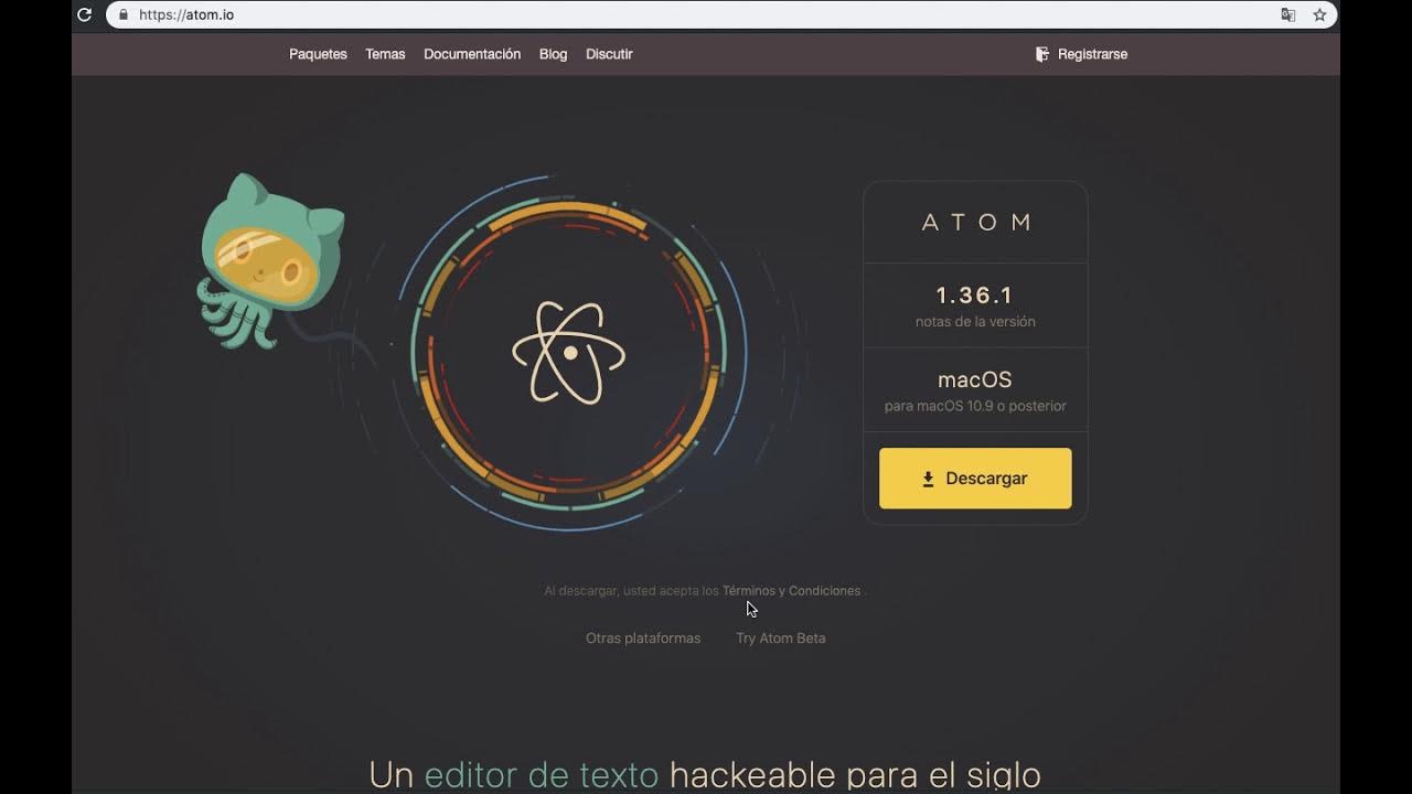 Aprende a descargar e instalar Atom - YouTube