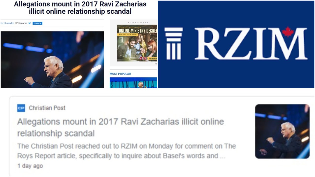 RZIM board forced into releasing statement about Ravi Zacharias sexual ...