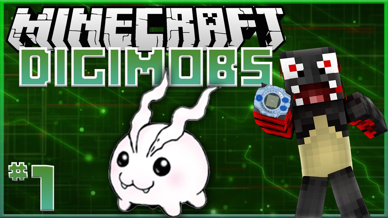 Digimobs Singleplayer Survival - Episode 1 - Tokomon! (Minecraft ...