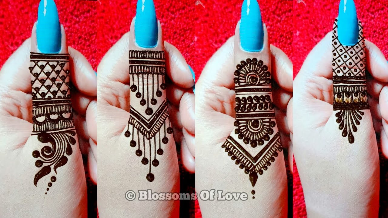 ALL NEW STYLISH AND CUTE FINGER MEHNDI DESIGN | THUMB TATTOO MEHNDI ...