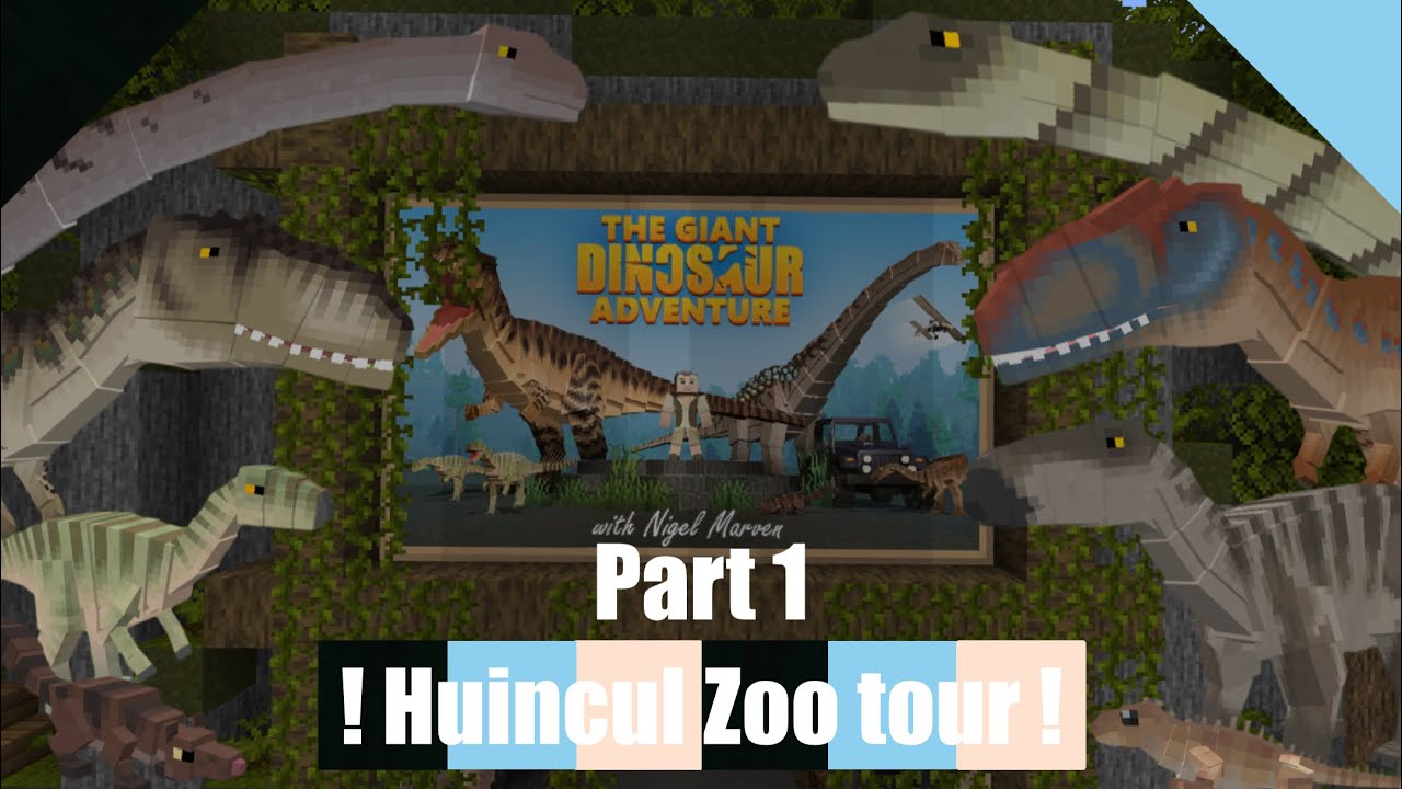 Minecraft zoo tours ( The Giant Dinosaur Adventure ) Huincul zoo *part ...