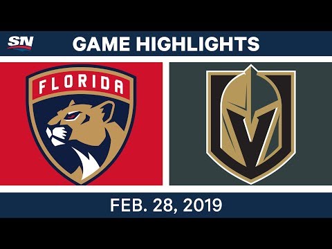 NHL Highlights | Panthers vs. Golden Knights - Feb 28, 2019