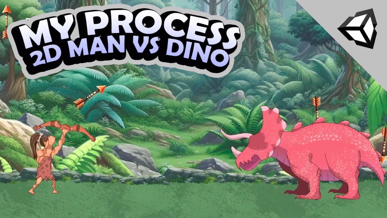 How I made a 2D man vs dino game in Unity? Timelapse process + Commentary - YouTube