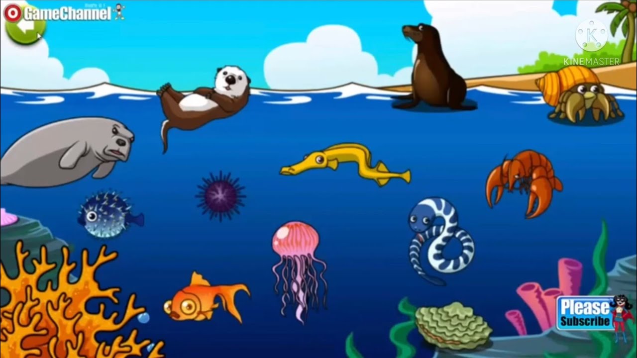 Kids Puzzle Uncle Bear Underwater Animals - YouTube