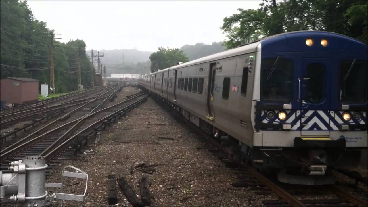 Metro-North Harlem Line Trains at North White Plains - YouTube