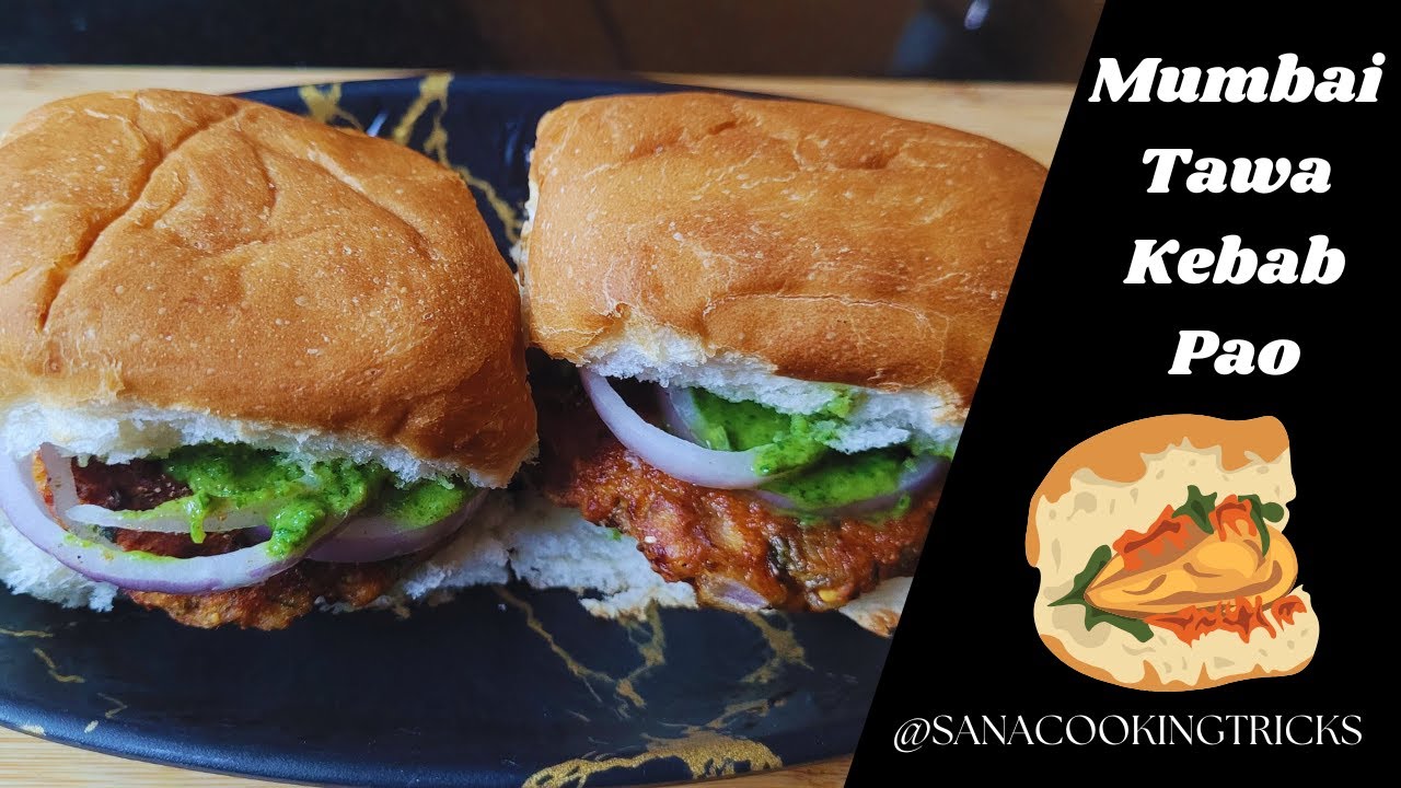 Tawa Chicken Kebab Pav | Mumbai ka Kebab Pav | Mumbai Street Food - YouTube