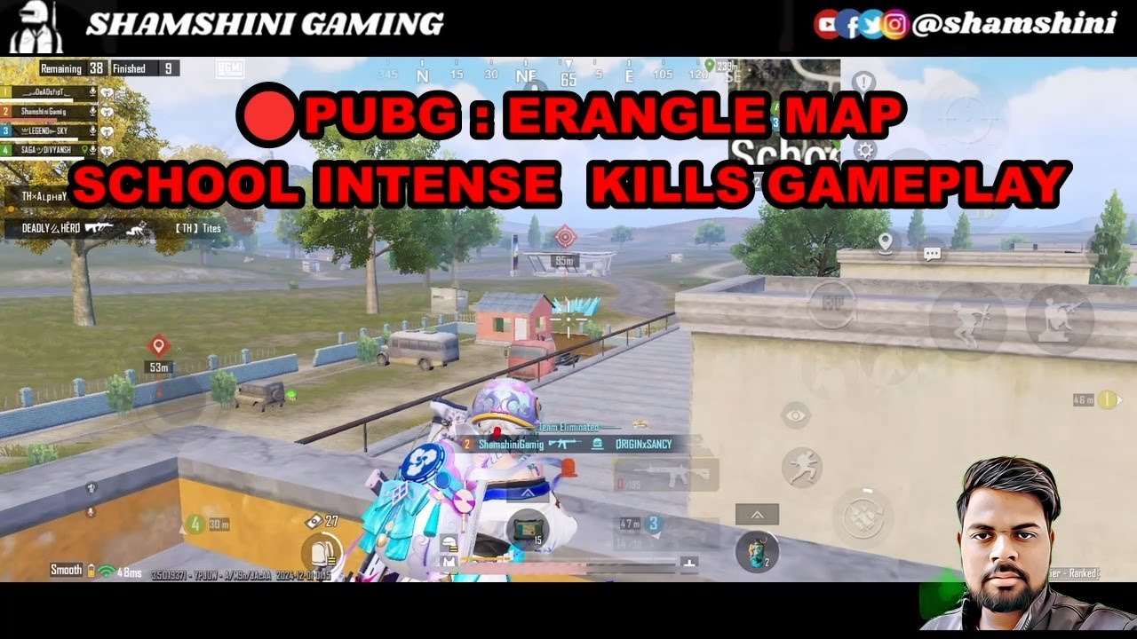 🔴PUBG — SCHOOL INTENSE GAMEPLAY /ERANGLE MAP PART-1/231224 /#pubg #bgmi ...