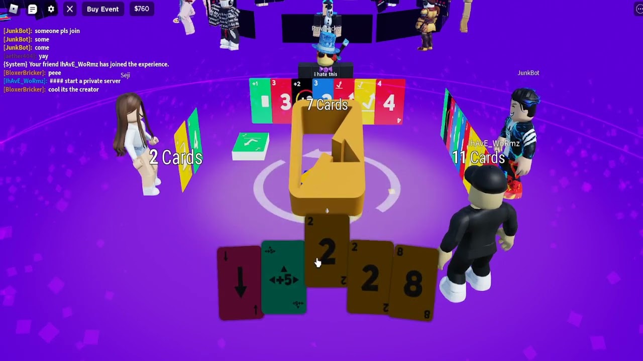 playing UNOfficial with rawblocky - YouTube