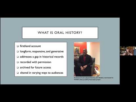 Preservation School - Oral History 101 - YouTube