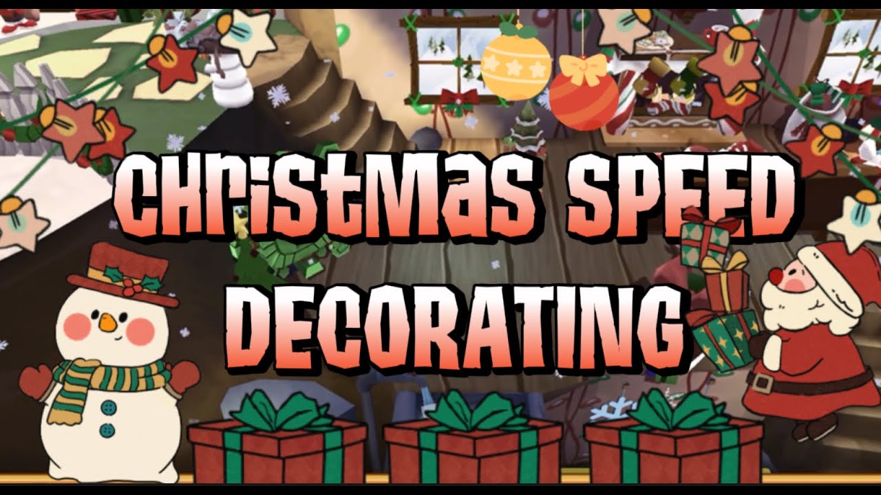 Christmas Speed den Decorating 🎄 ️ - YouTube