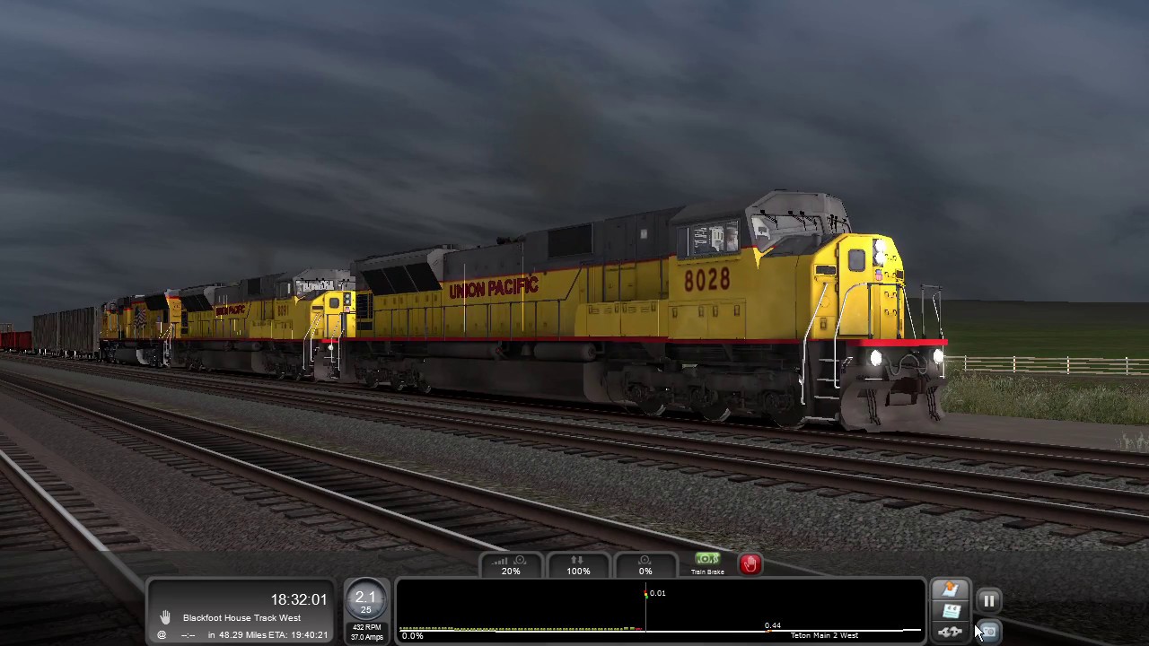 TS2017:Union Pacific SD90MAC testing - YouTube