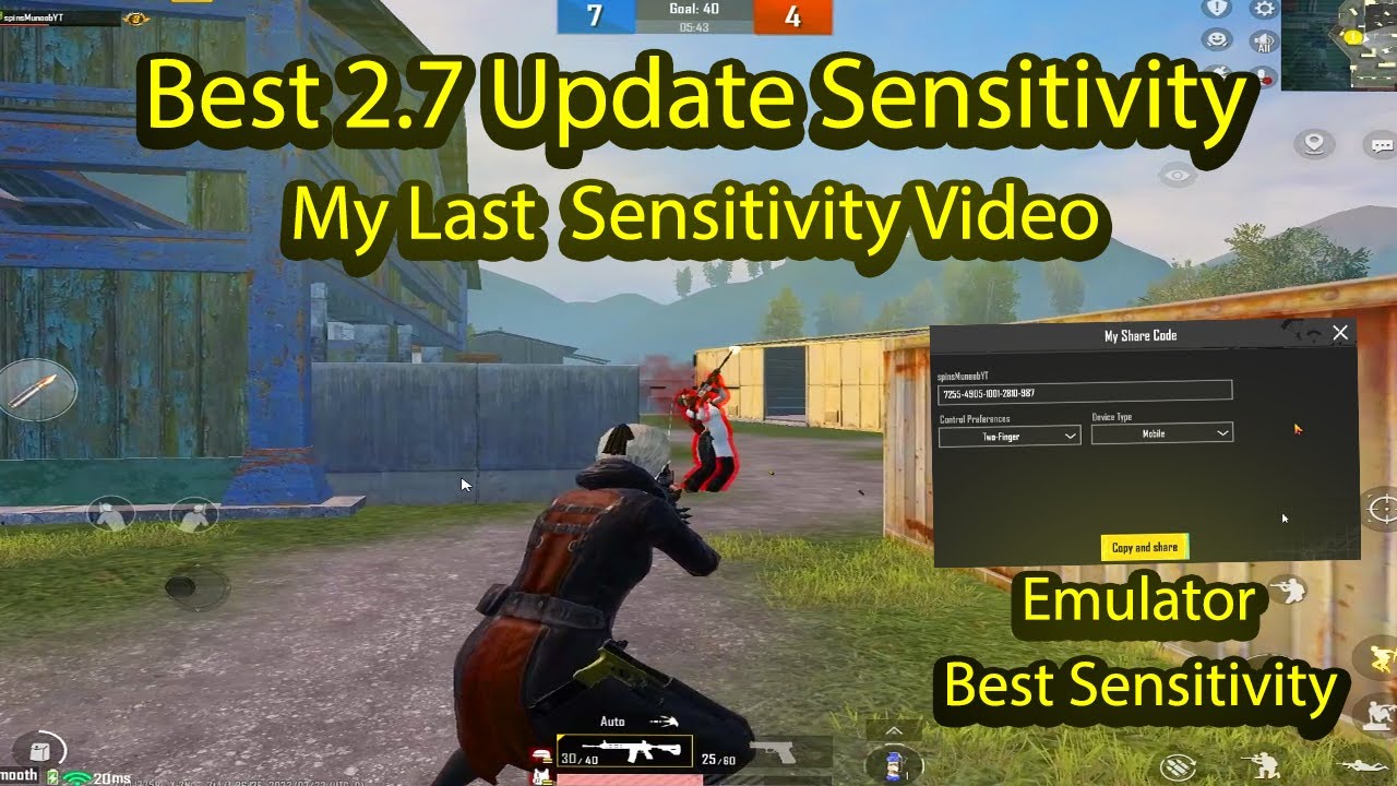 2.7 UPDATE SENSITIVITY AND CONTROL VIDEO | Emulator Master || Alone ...