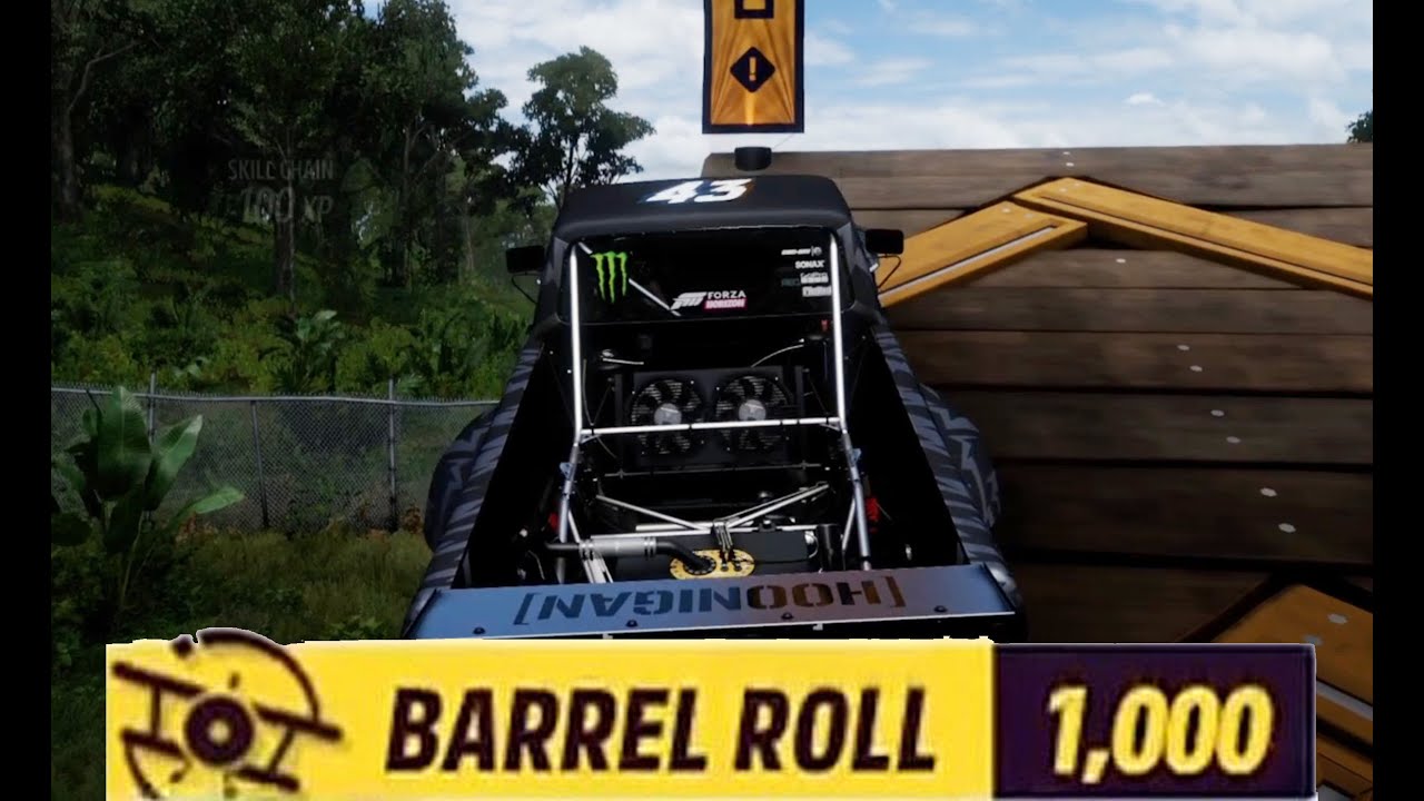 Barrel Roll Stock vs Tuned Sound 1977 Hoonitruck #fh5 - YouTube