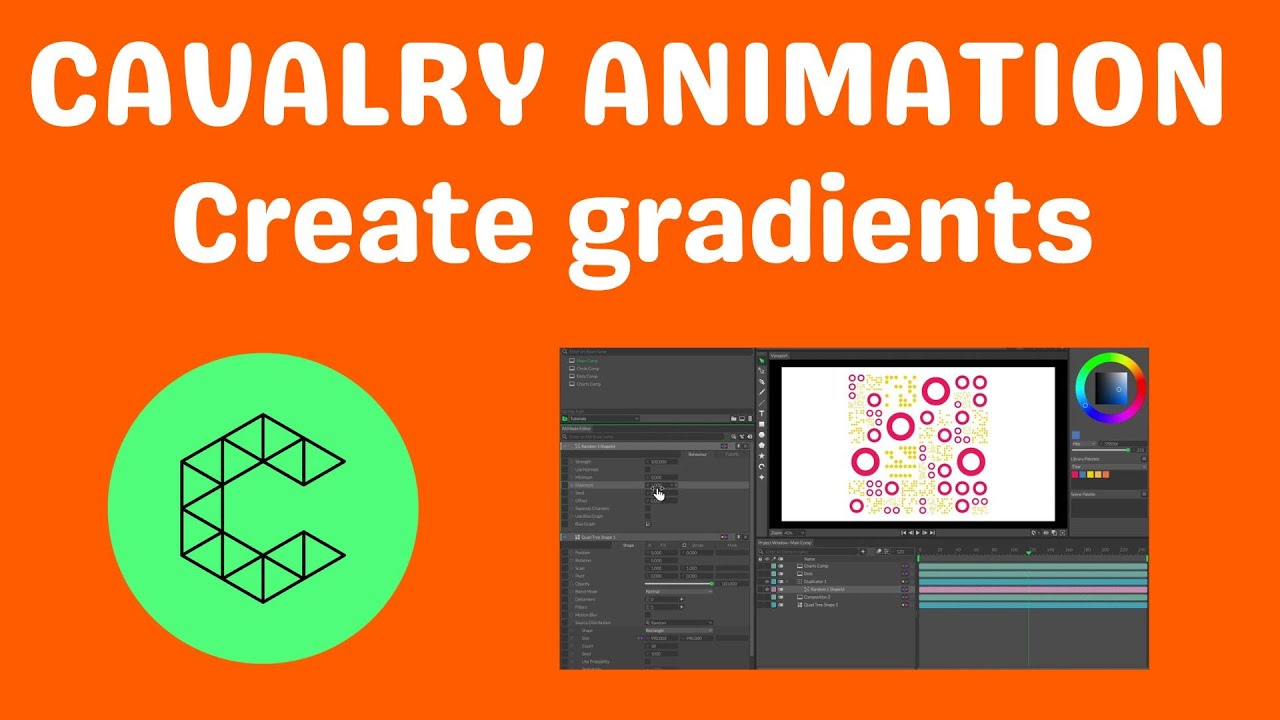 Cavalry animation create gradients - YouTube