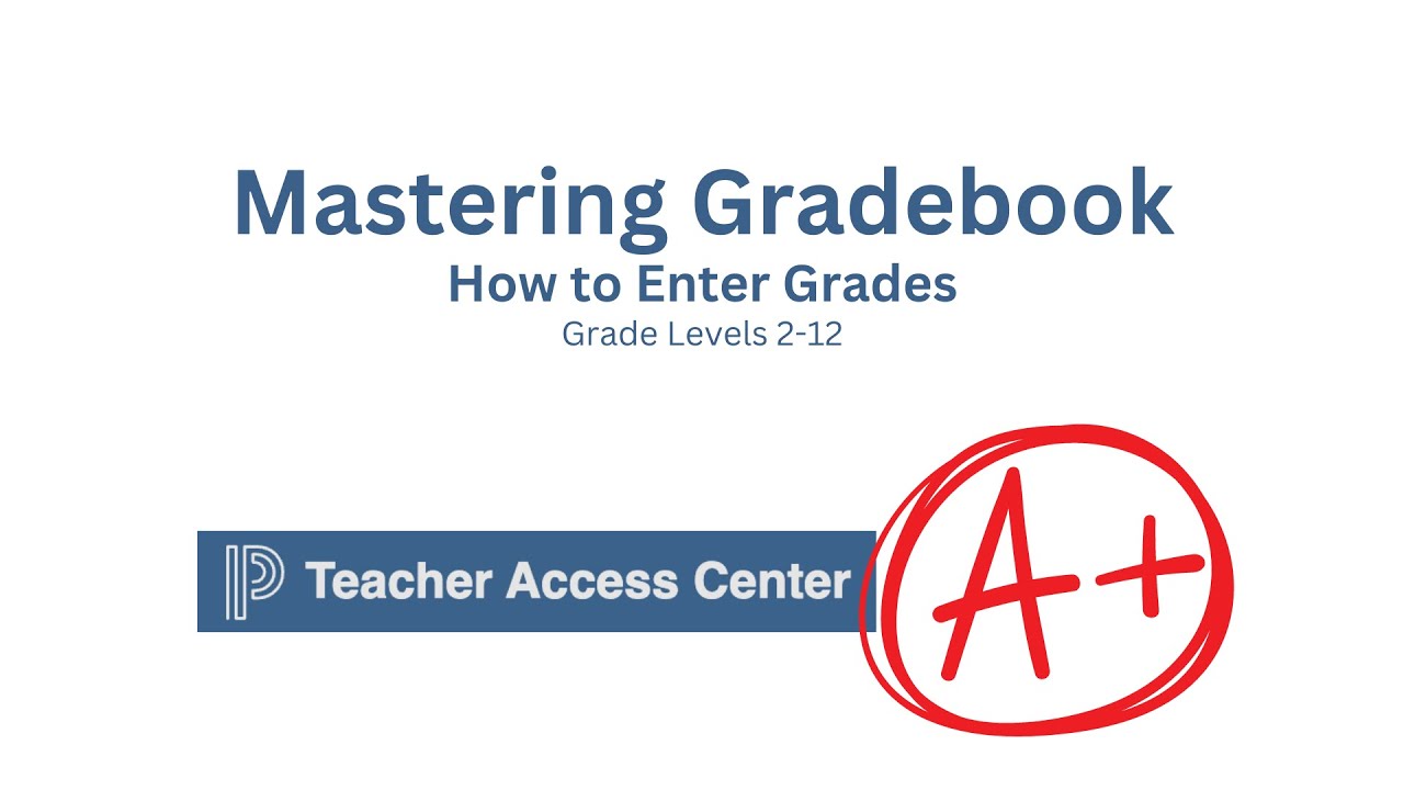Mastering Gradebook: How to Enter Grades for Grade Levels 2-12 - YouTube