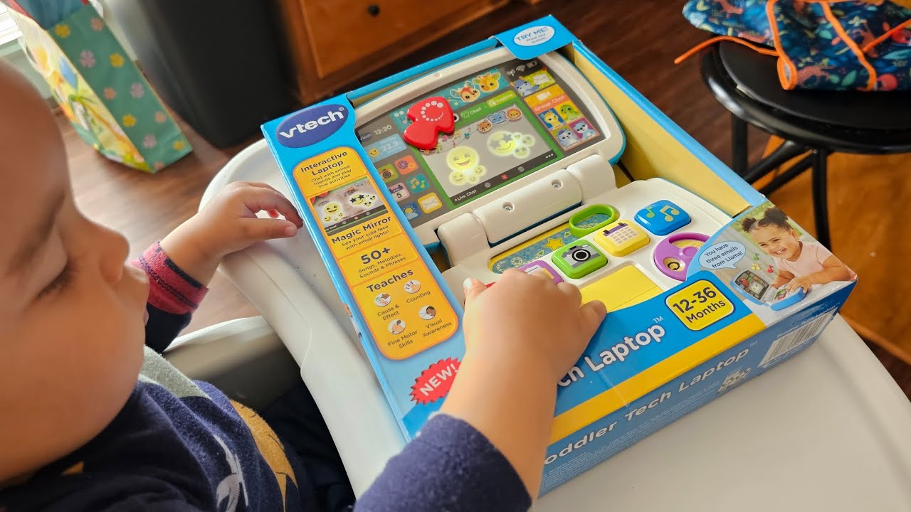 Unbox Vtech Toddler Tech Laptop - YouTube