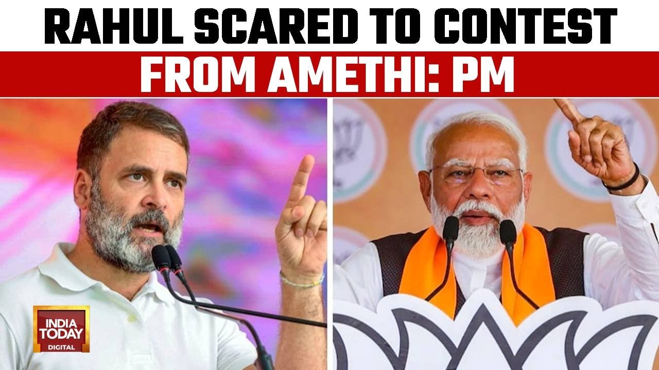 PM Modi's 'Daro Mat, Bhago Mat' Jibe At Rahul Gandhi's Raebareli Move ...