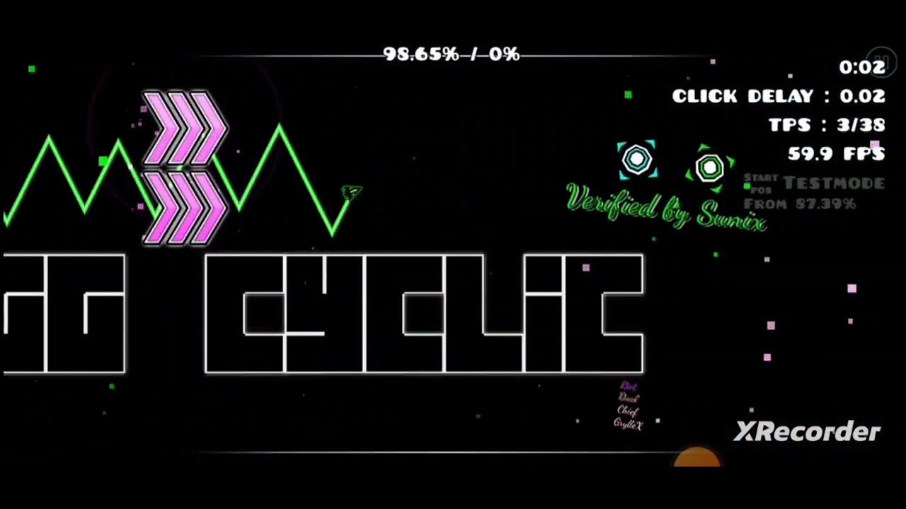 Sonic Wave End part 87-100% Mobile Run | Geometry Dash Indonesia - YouTube