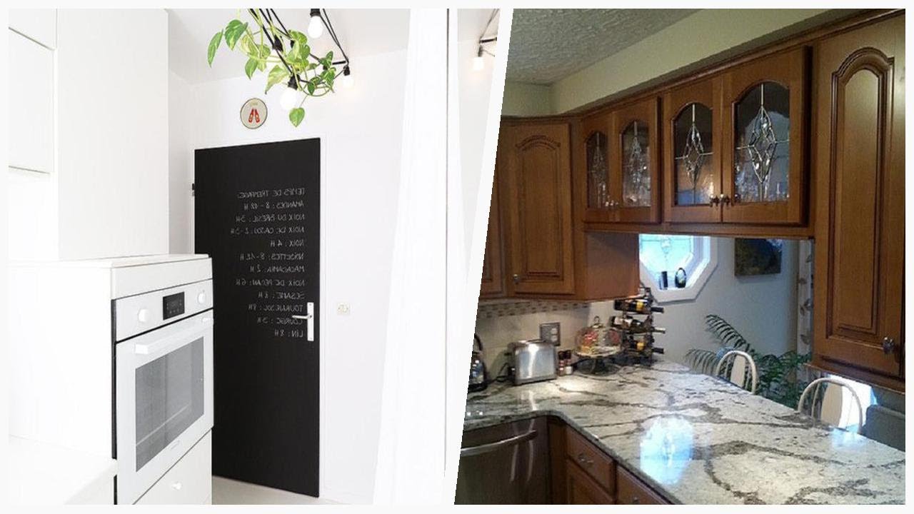 75 Vinyl Floor Kitchen With Cement Tile Backsplash Design Ideas You'll ...