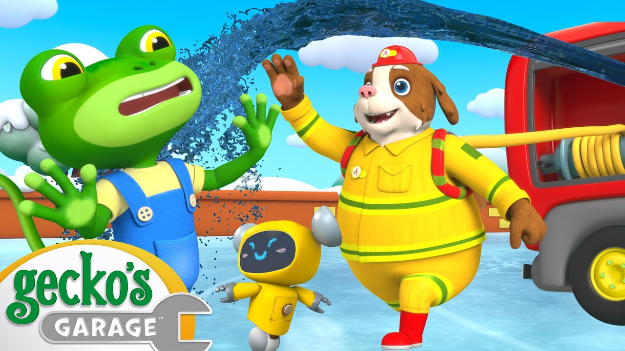 Frozen Firetruck Fiasco! | Gecko's Garage | Trucks For Children ...