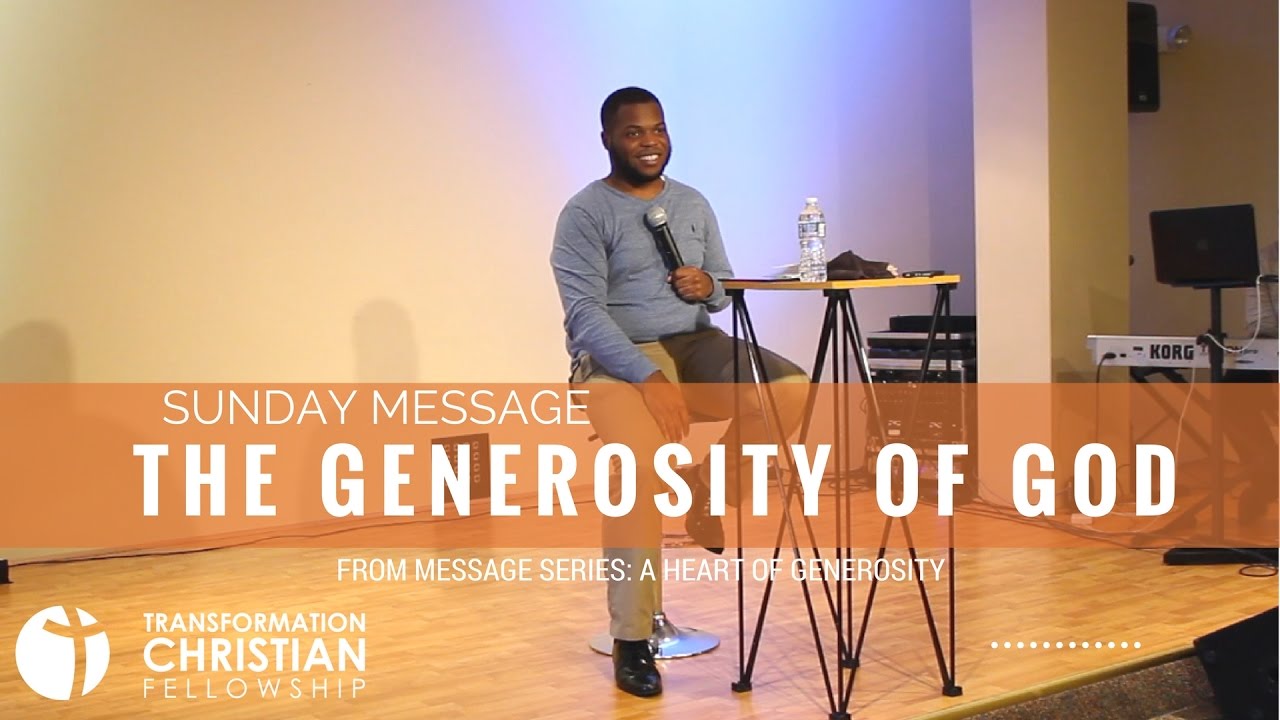 The Generosity of God | A Heart of Generosity Message Series - YouTube