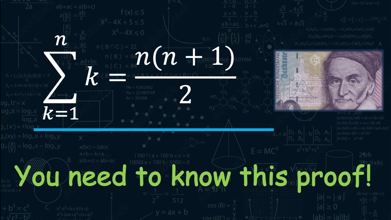 How-to Induction Proof! | Proof of Gaussian Sum Formula | Proof by ...
