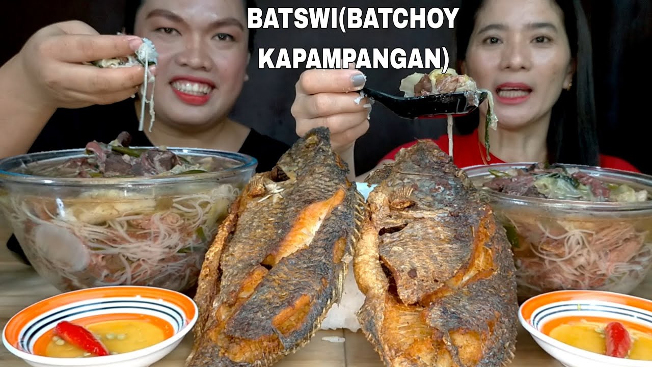 KAPAMPANGAN BATCHOY (BATSWI) PRITONG TILAPIA MUKBANG | PAMPANGA DISH ...