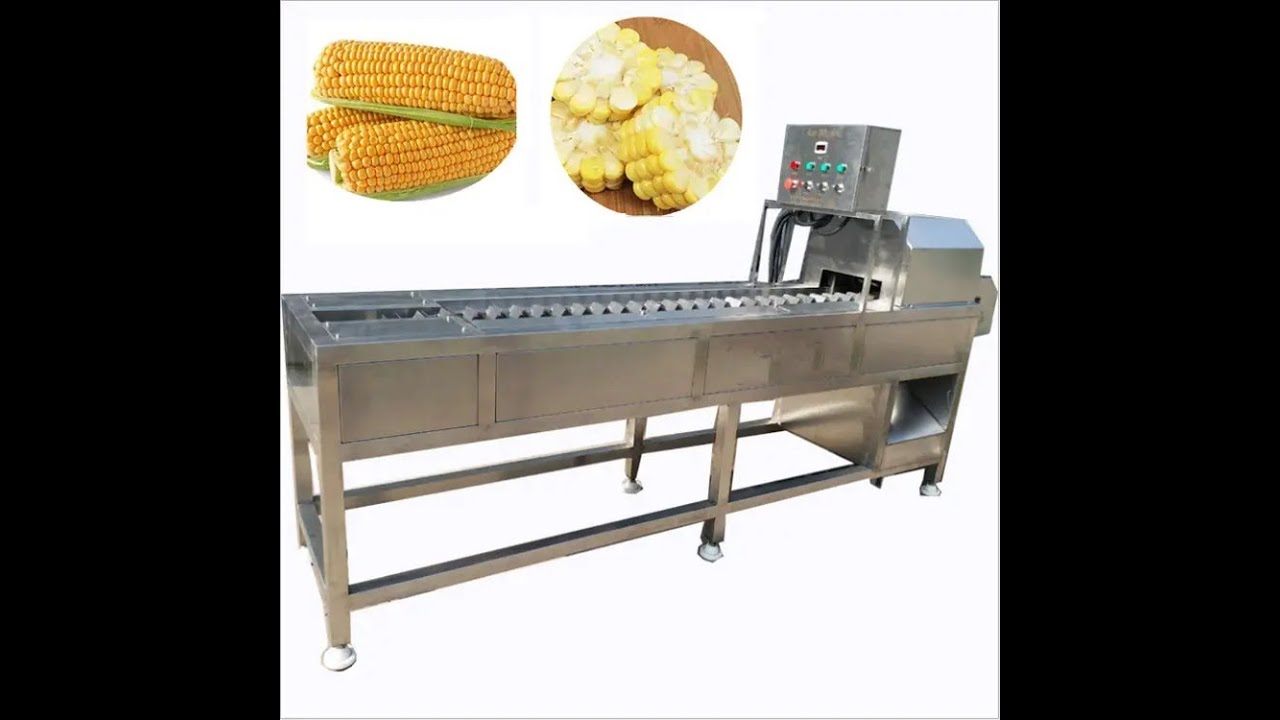 Corn segment cutting machine-LIZA - YouTube