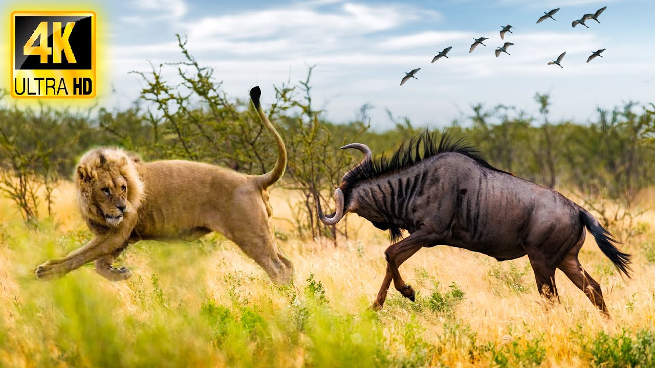 4K African Animals: 4K Wildlife of Savuti National Park With Real ...